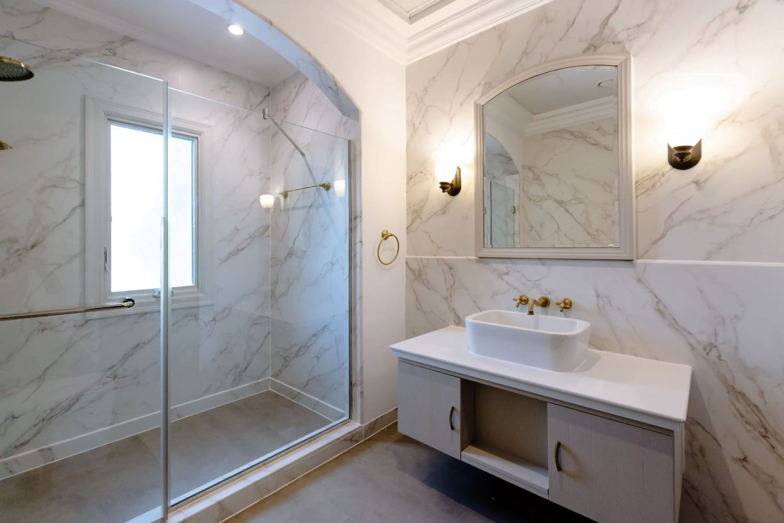 Cost-Effective Vinyl Wrap Bathroom Renovation | Creative Wrap
